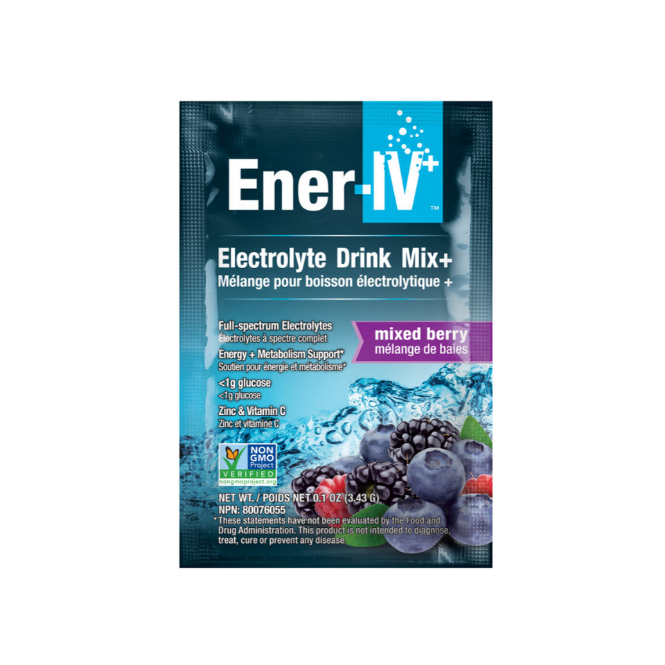 Ener-IV+ Electrolyte Drink Mix | Low Sugar – Ener-Life - Natural Health ...