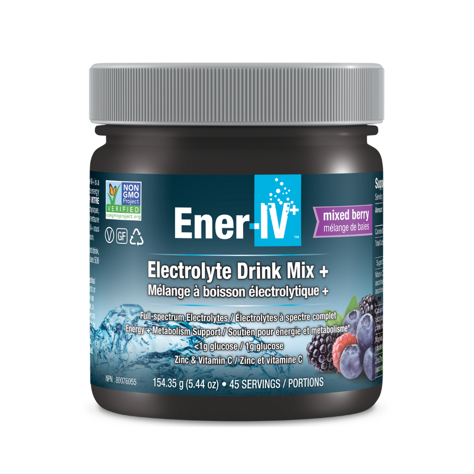 Ener-IV+ Electrolyte Drink Mix | Low Sugar – Ener-Life - Natural Health ...